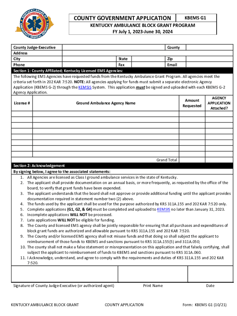 Fillable Online EMS Grant Program Overview - State of Ohio EMS Fax ...