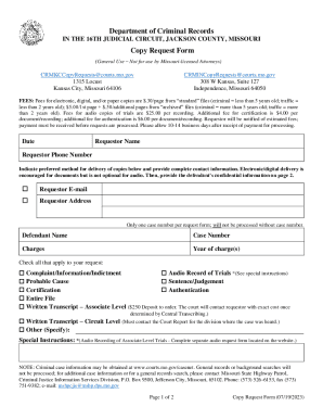 Fillable Online Copy Request Form with PII Fax Email Print - pdfFiller