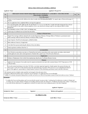 Fillable Online Checklist Application with incomplete documents cannot ...