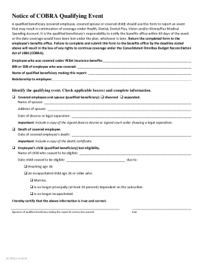 Fillable Online Notice to Extend COBRA Continuation Coverage Fax Email ...