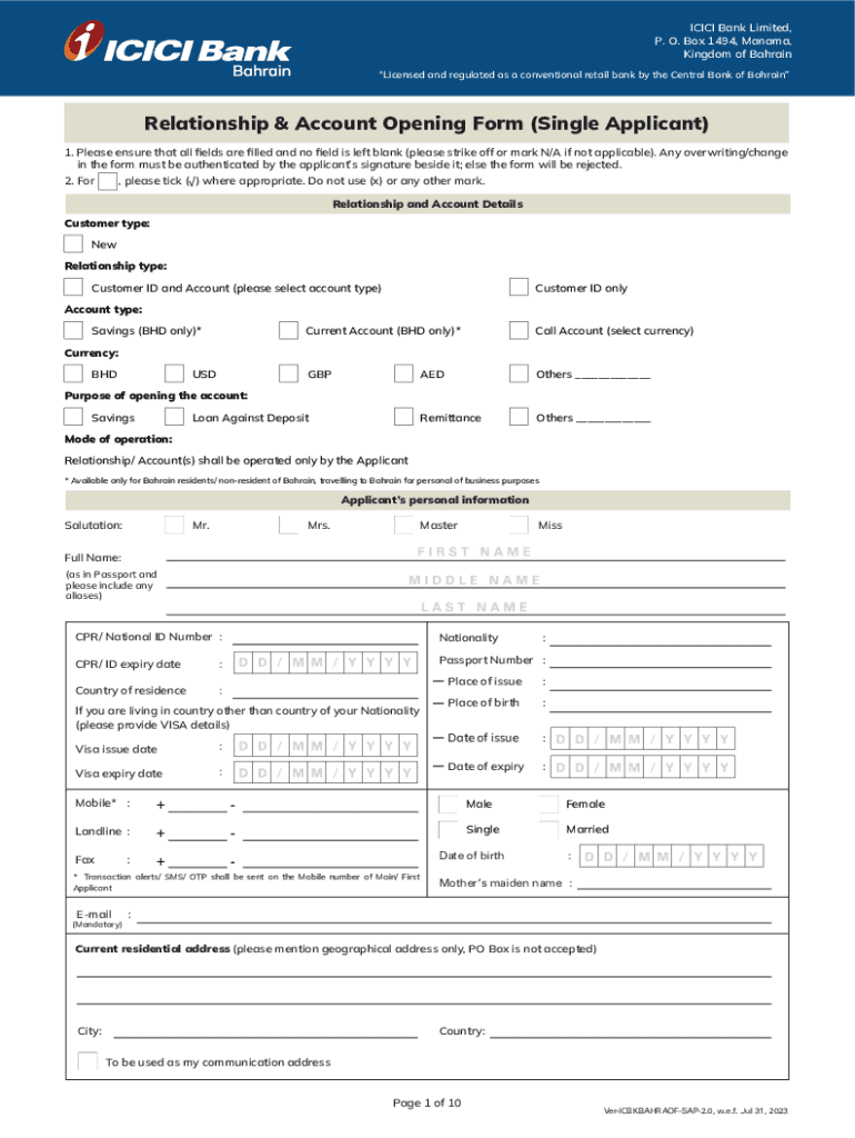 Fillable Online ICICI Bank inaugurates 'Service Centre' at Mannai Plaza ...