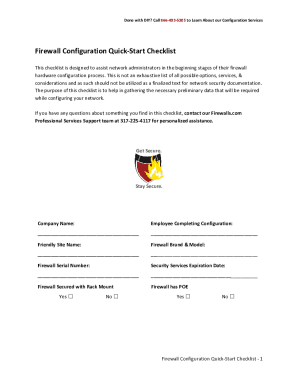 Fillable Online How to Perform a Firewall Audit: Policy Rules Review ...