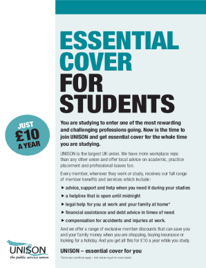 Fillable Online How much does it cost to be a UNISON member? Fax Email ...