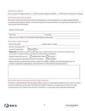 Fillable Online Dispute Resolution - Leasehold Information sheet Fax ...