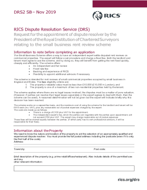 Fillable Online Request for the appointment of dispute resolver by ...