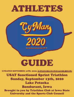 Fillable Online CyMan Athlete's Guide - SEP 10 Fax Email Print - pdfFiller