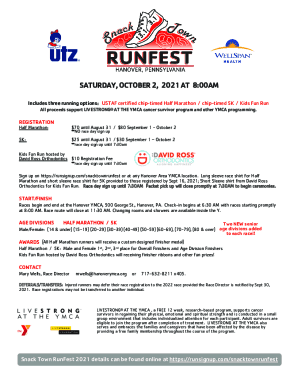 Fillable Online Includes three running options: USTAF certified chip ...