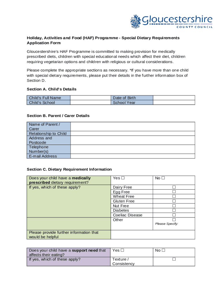 dietary-requirement-.docx Doc Template | pdfFiller