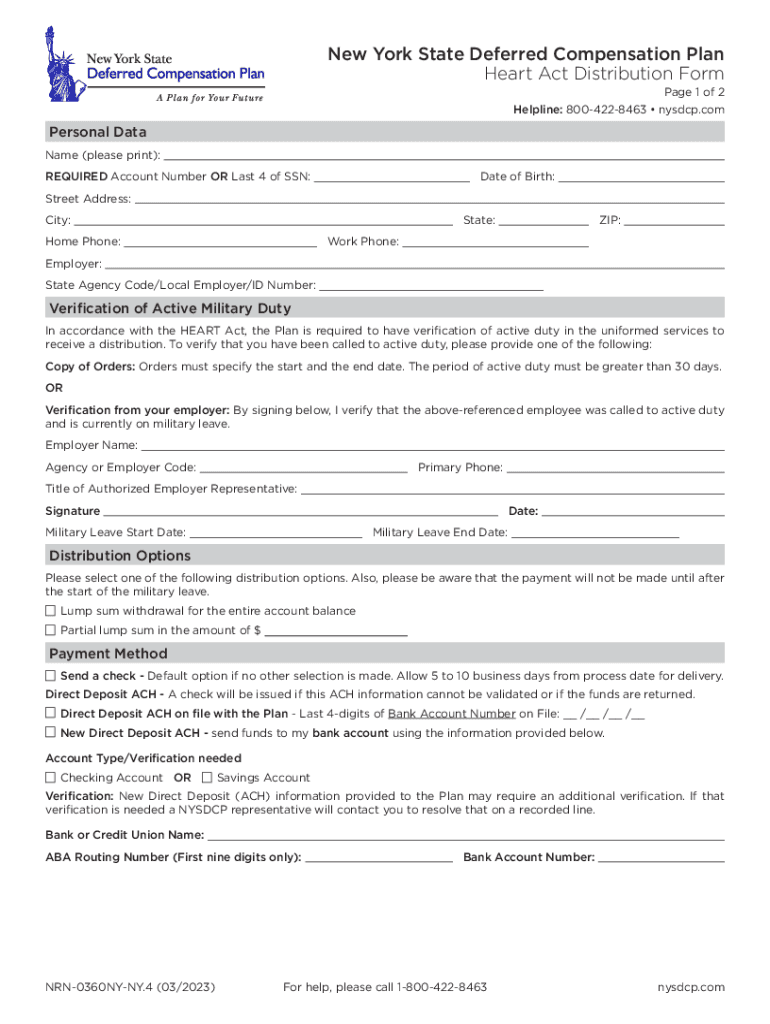 Fillable Online Employee Distribution Election Form Fax Email Print ...