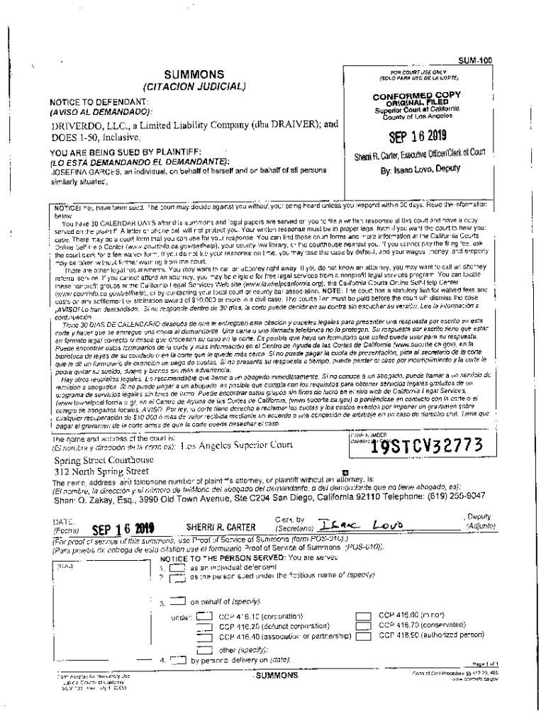 Fillable Online DriverDo-Complaint.pdf Fax Email Print - pdfFiller