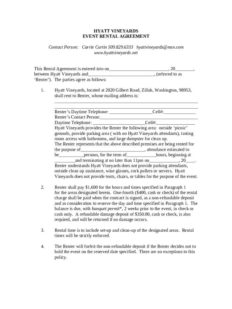 Hyatt Vineyards: Employee Directory Doc Template | pdfFiller