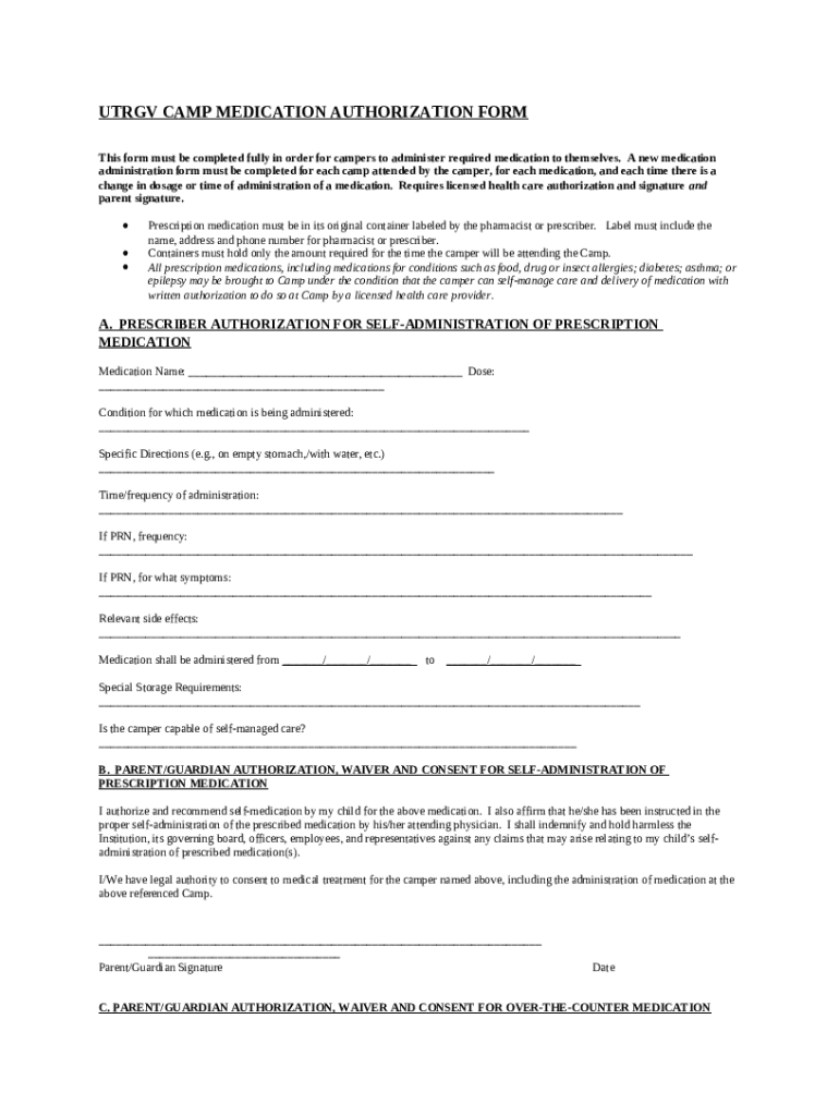 summer camp applicant and confidential medical ination Doc Template ...