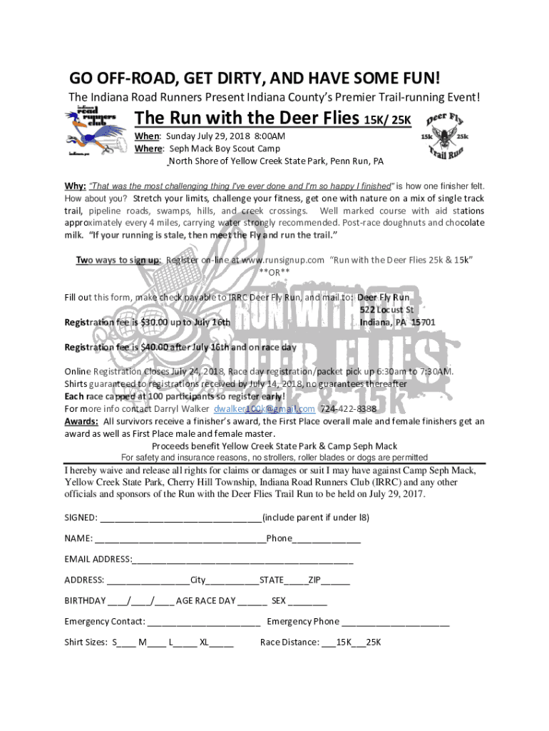 Fillable Online GO OFF-ROAD, GET DIRTY, AND HAVE SOME FUN Fax Email ...