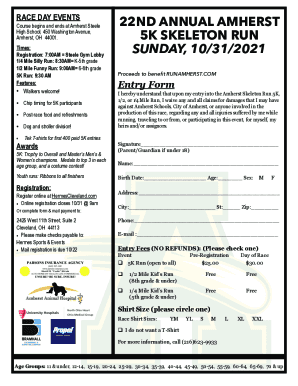 Fillable Online Skeleton Run Entry Form.pages Fax Email Print - pdfFiller
