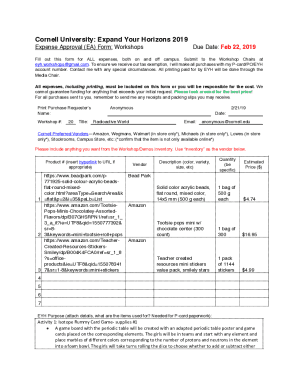 Fillable Online Expense Approval Form - good example2.docx Fax Email ...