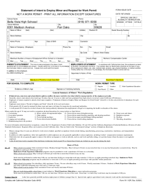 Fillable Online B1-1 Request for Work Permit (QuickPermit Standard ...