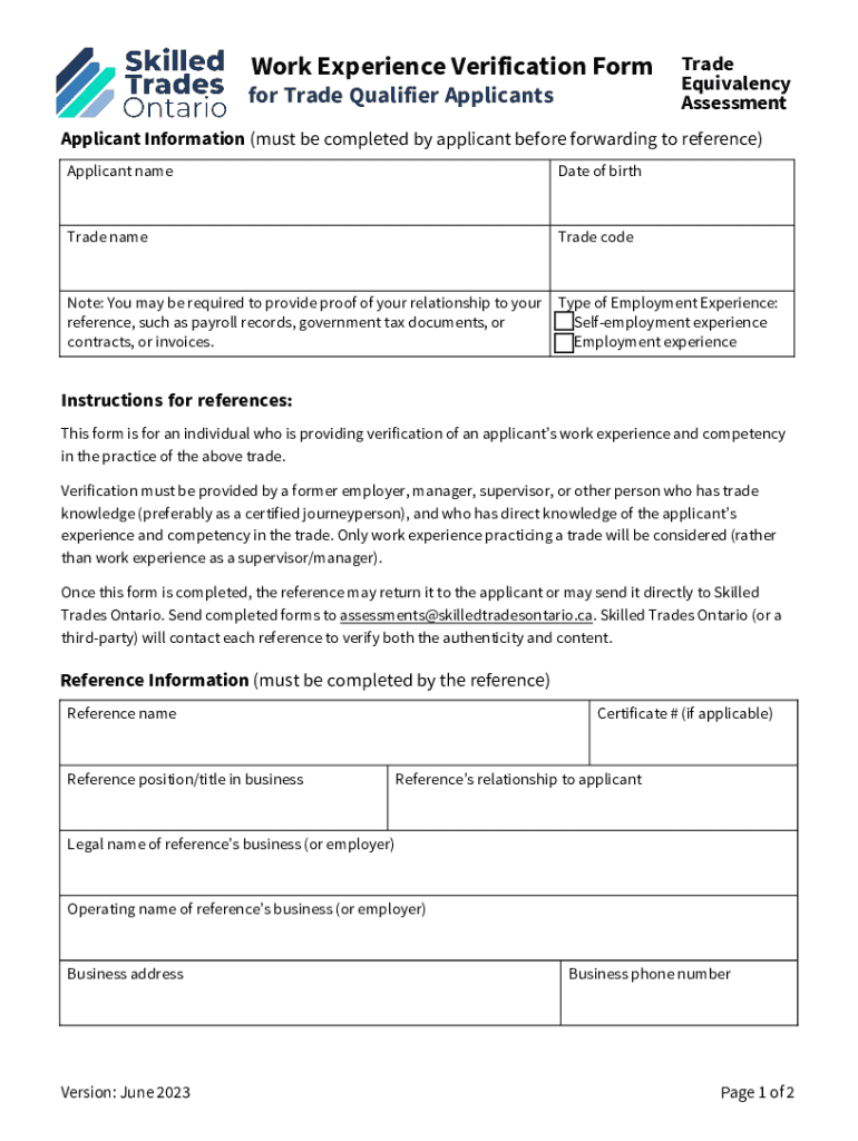Fillable Online Hoisting Engineer - DOST Statement of Experience Form ...