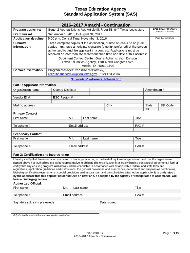 General Appropriations Act, Article III, Rider 53, 84th Texas ...