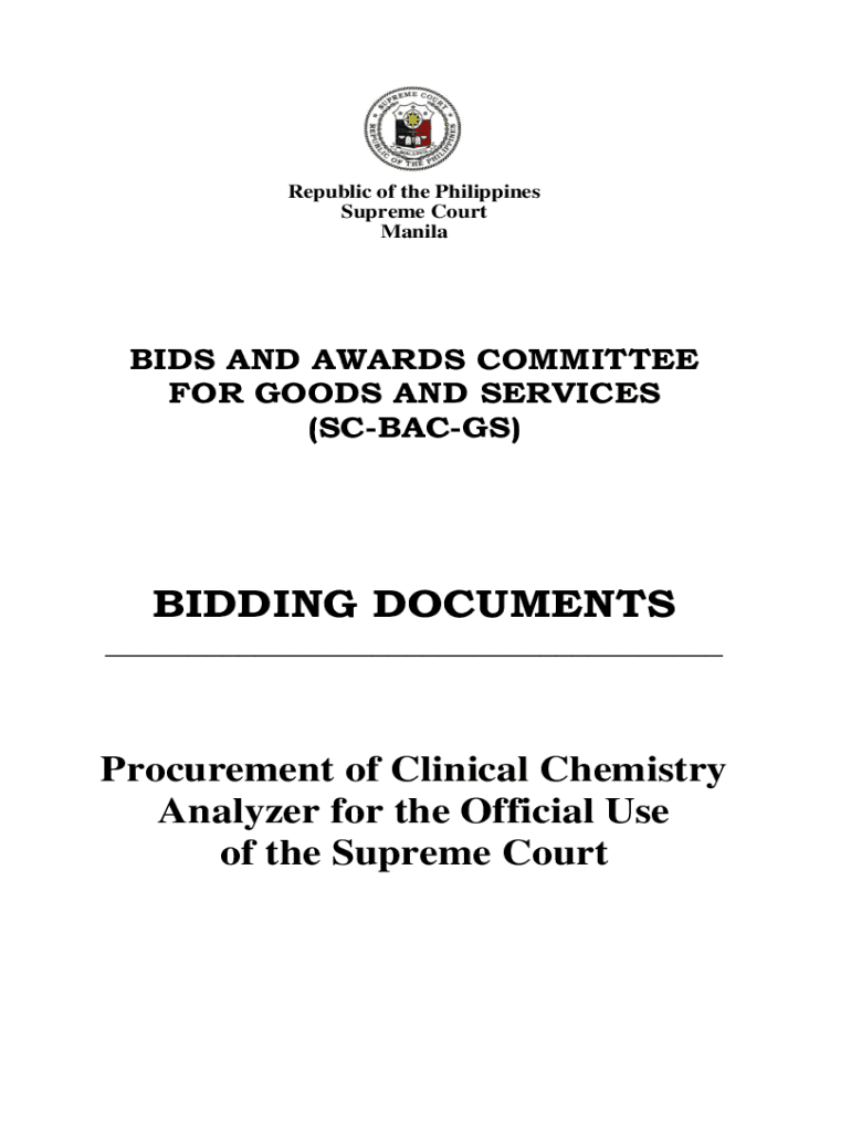 Fillable Online Procurement of Clinical Chemistry Fax Email Print - pdfFiller