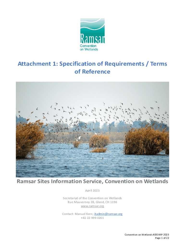 Fillable Online Ramsar Website Request for Proposal Fax Email Print - pdfFiller