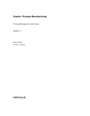 Fillable Online Oracle Process Manufacturing Cost Management User's ... Fax Email Print - pdfFiller