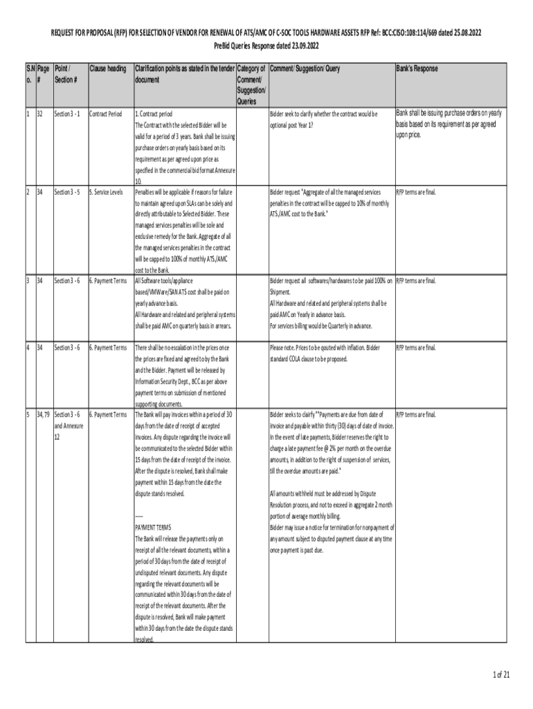 Fillable Online REQUEST FOR PROPOSAL (RFP) FOR SELECTION OF VENDOR FOR ...