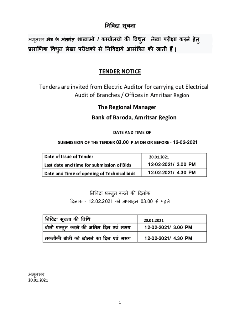 Fillable Online NOTICE INVITING TENDER FOR EMPANELMENT OF ... Fax Email Print - pdfFiller
