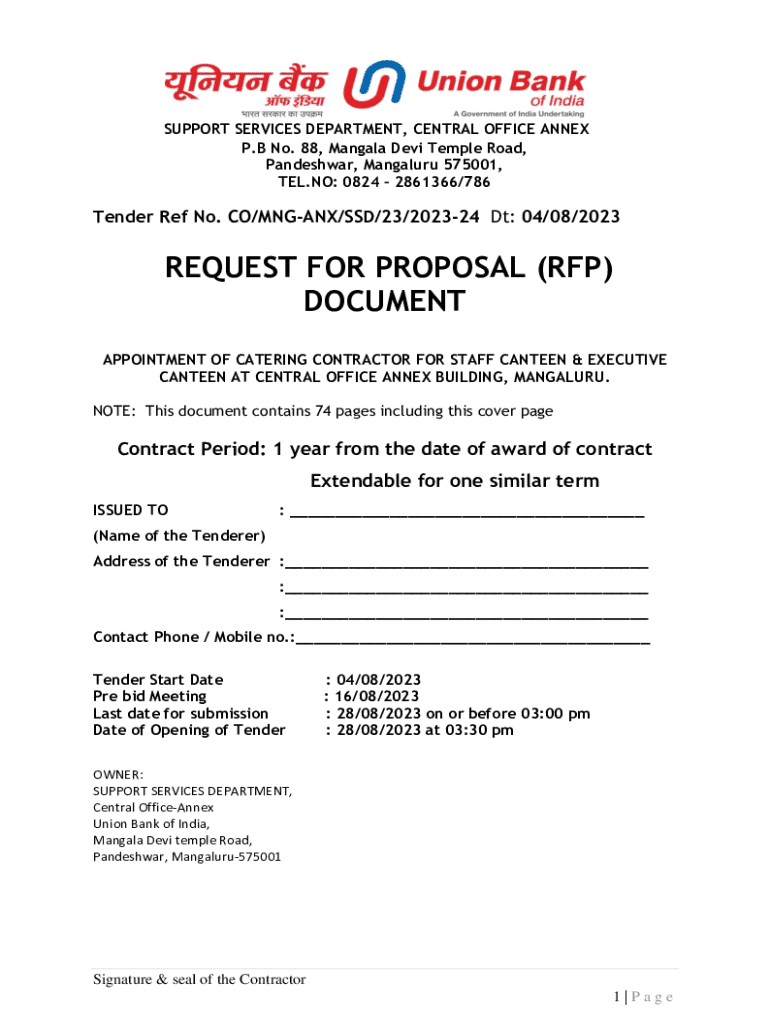 Fillable Online RFP for Procure to Pay Fax Email Print - pdfFiller