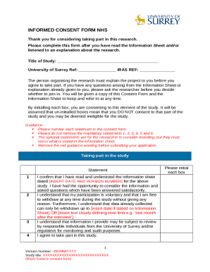 ined consent nhs - Surrey Content API Doc Template | pdfFiller