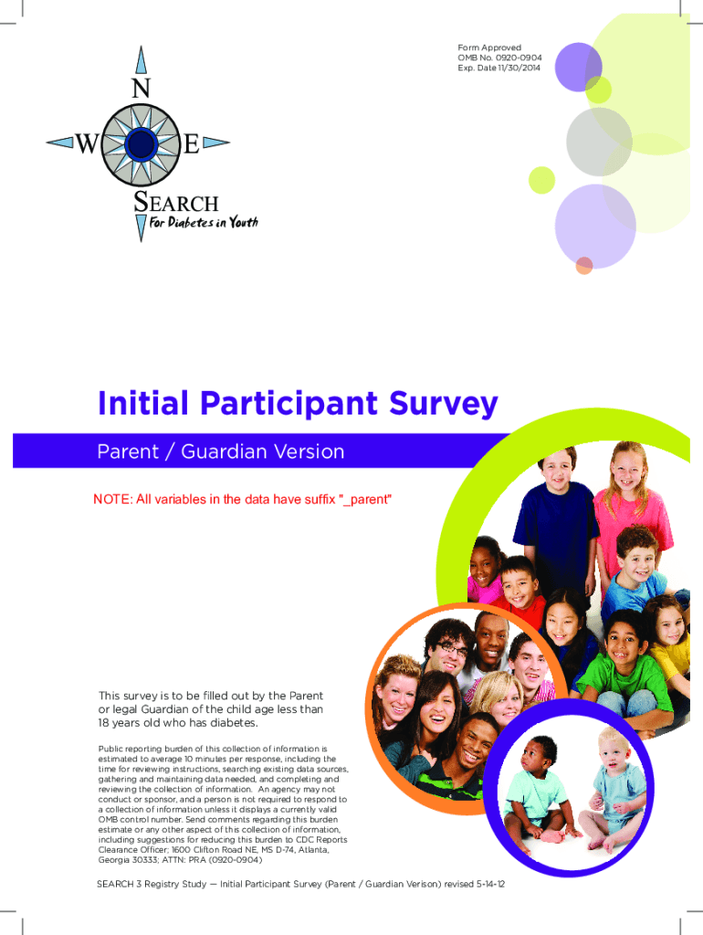 Fillable Online Initial Participant Survey Fax Email Print - pdfFiller