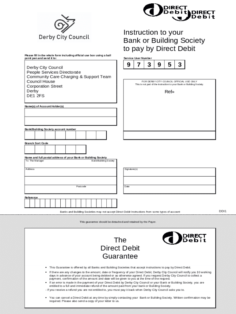 Boat registrationDirect Debit application Doc Template | pdfFiller