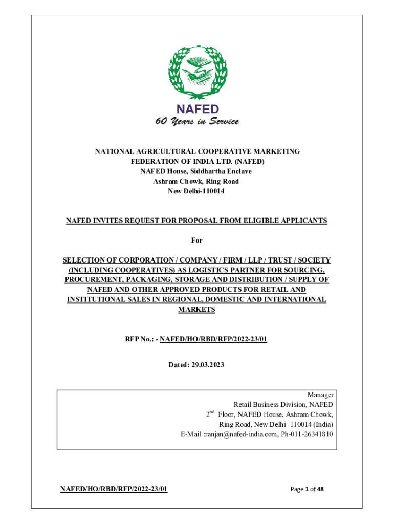 Fillable Online What is the full name of NAFED, and who is the chairman ...