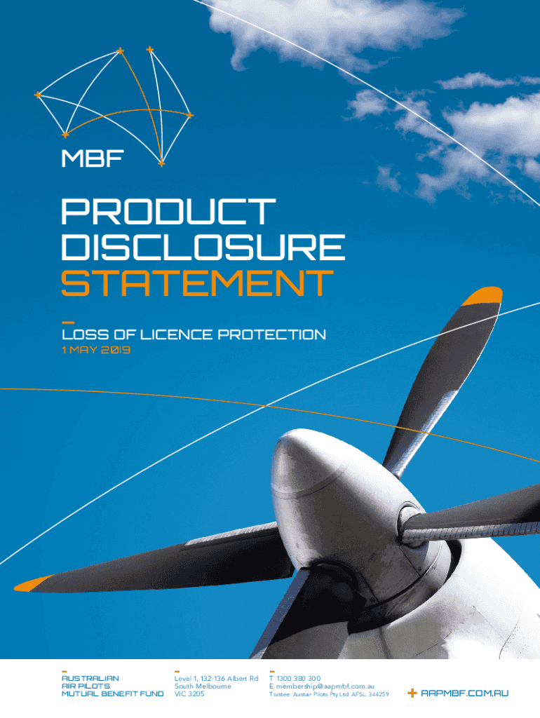 Fillable Online AAPMBF Loss of Licence Cover Fax Email Print - pdfFiller