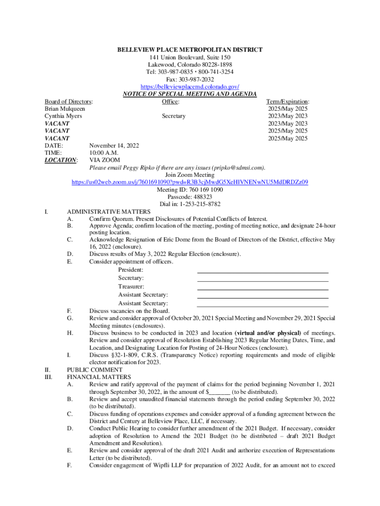 Fillable Online Adams County Water and Sanitation Districts Fax Email Print - pdfFiller