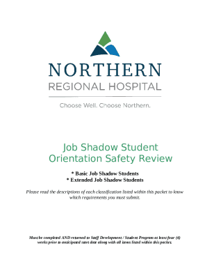 JOB SHADOW AGREEMENT C-21-0731 Doc Template | pdfFiller