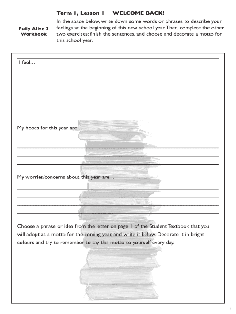 Fillable Online Fully Alive 3 Workbook Fax Email Print - pdfFiller