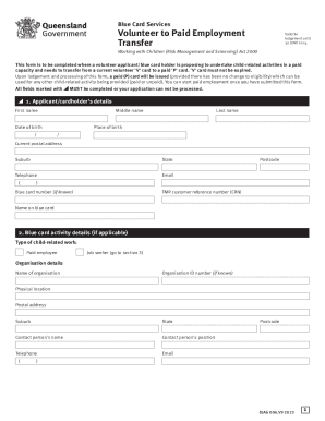 Fillable Online Disability Worker Screening and Working with Children ...