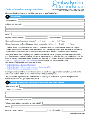 Fillable Online Complaint Form Tree(s) or High Hedges Fax Email Print ...