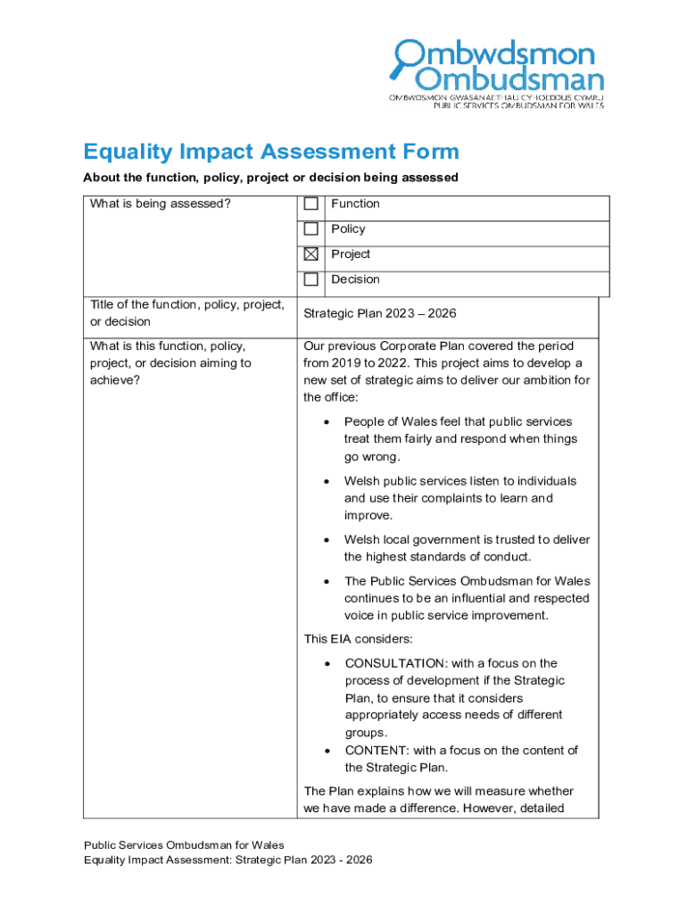 Fillable Online Enfield Equality Impact Assessment (EqIA) Introduction ...