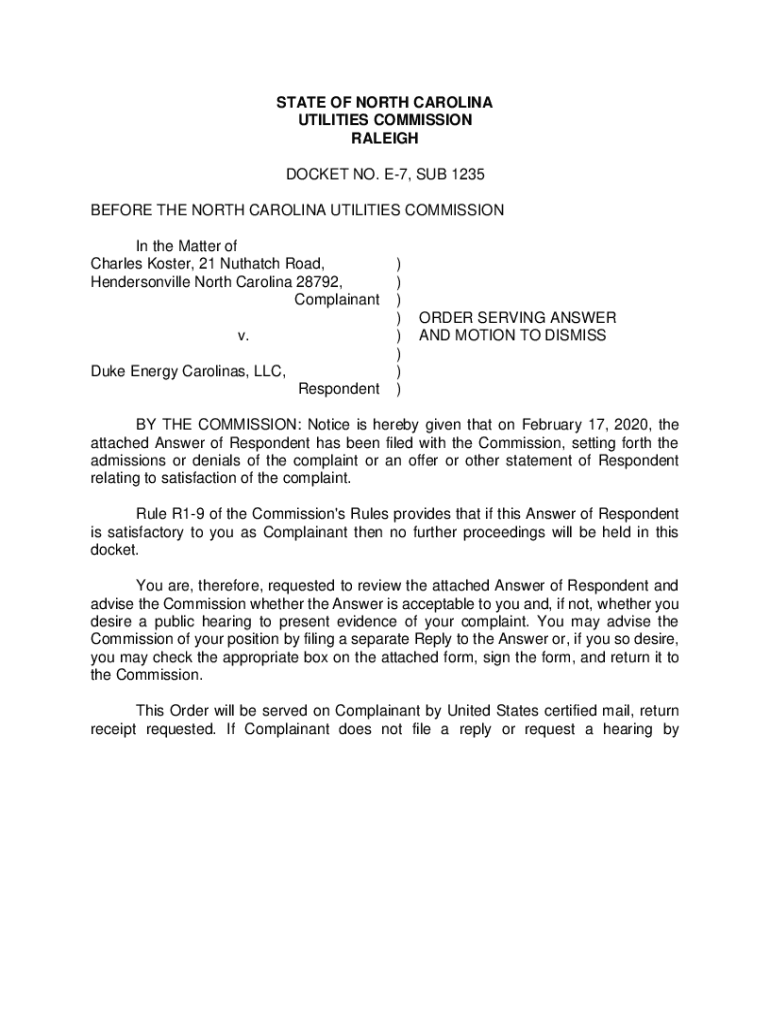 Fillable Online Application of Duke Energy Progress, L Fax Email Print ...