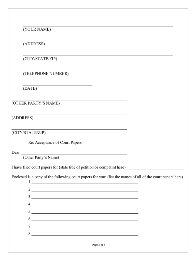 Fillable Online How to serve other parties with notice and the Fax Email Print - pdfFiller