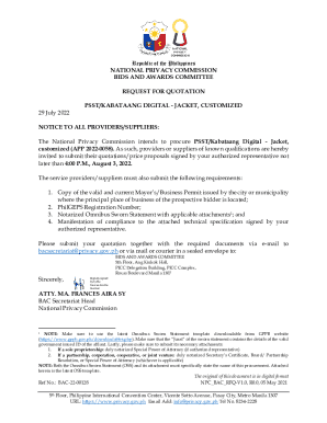 Fillable Online Invitation to Bid / Request for Quotation Fax Email ...