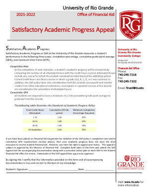 Fillable Online What is Satisfactory Academic Progress and its ... Fax Email Print - pdfFiller