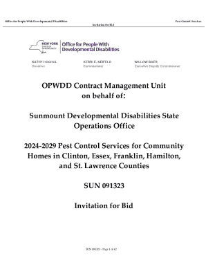 Fillable Online opwdd ny sunmount developmental disabilities services ...