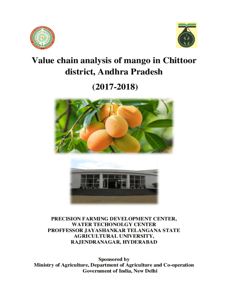 Fillable Online Value chain analysis of mango in Chittoor district ...