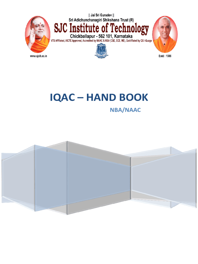 Fillable Online IQAC HAND BOOK Fax Email Print - pdfFiller