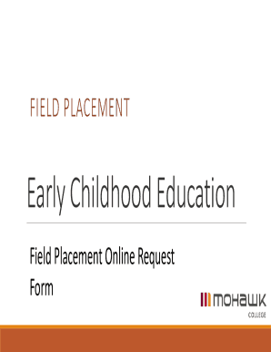 Fillable Online Field Placement Online Request Form Fax Email Print ...