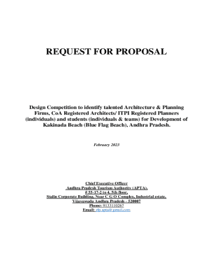 Fillable Online Architectural Design Competition Request for Proposal ...