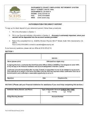 Fillable Online Sacramento County Employees' Retirement System Fax ...