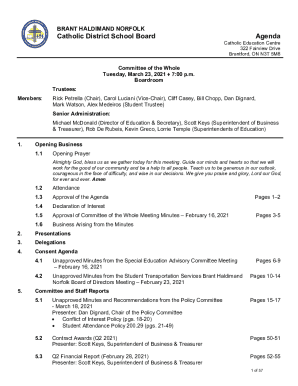 Fillable Online Mark Watson, Alex Medeiros (Student Trustee) Fax Email ...